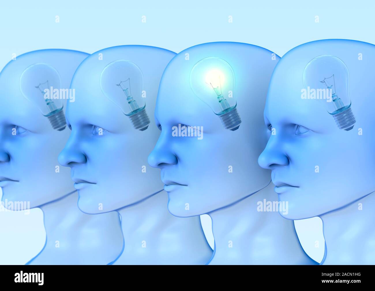 Intelligence, conceptual computer artwork Stock Photo - Alamy