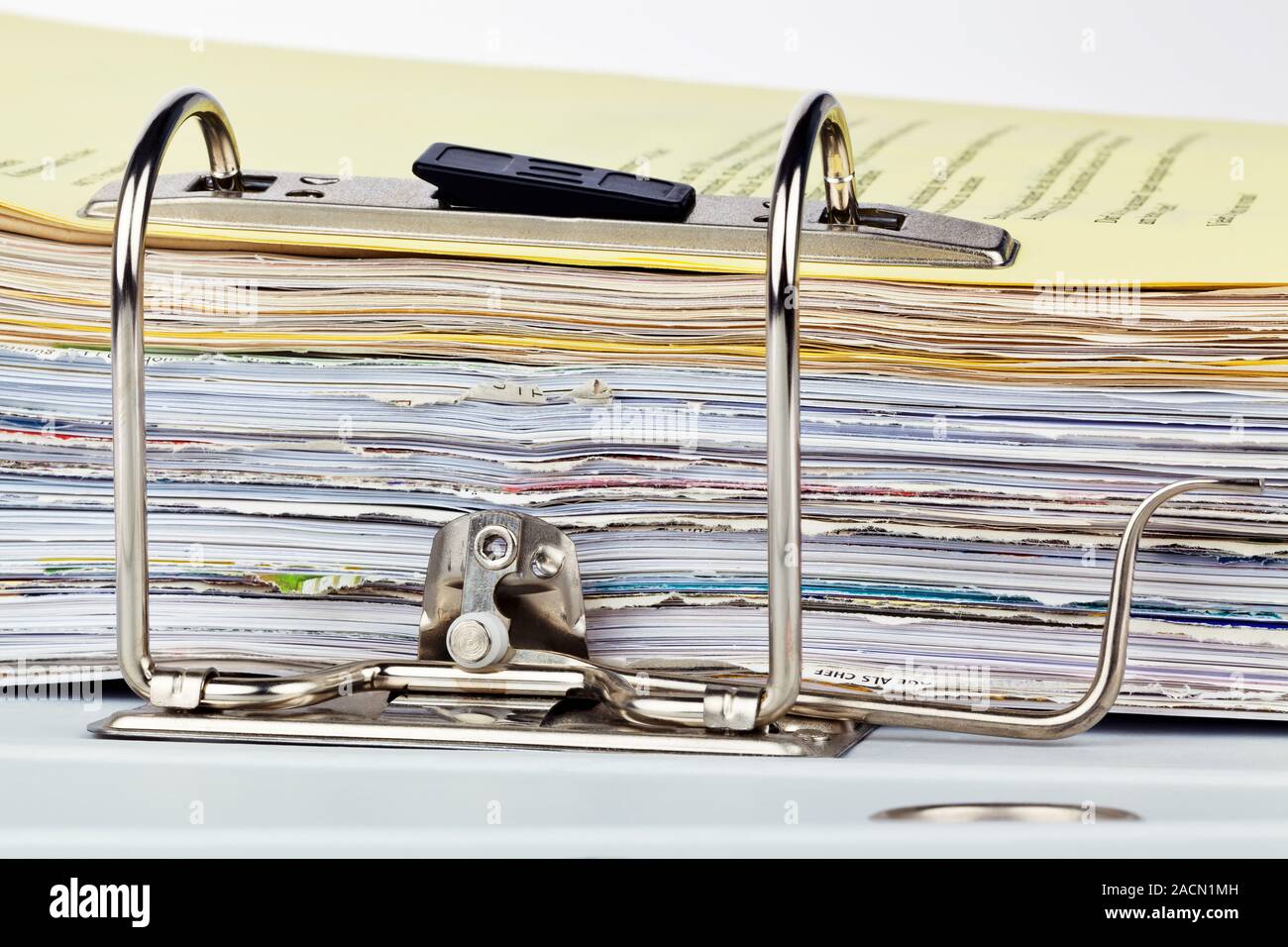 Files Folder with documents and papers Stock Photo - Alamy