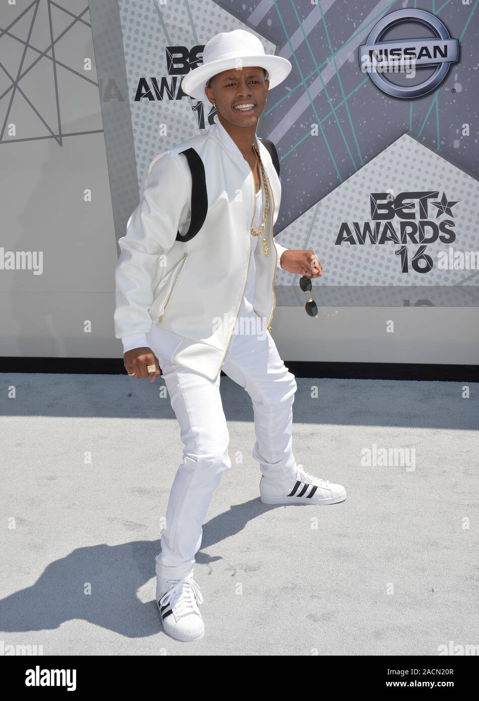 LOS ANGELES, CA. June 26, 2016: Rapper Silento at the 2016 BET Awards ...