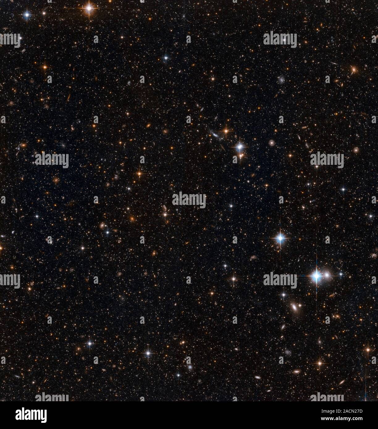 Stars in the Andromeda galaxy. Hubble Space Telescope (HST) image ...