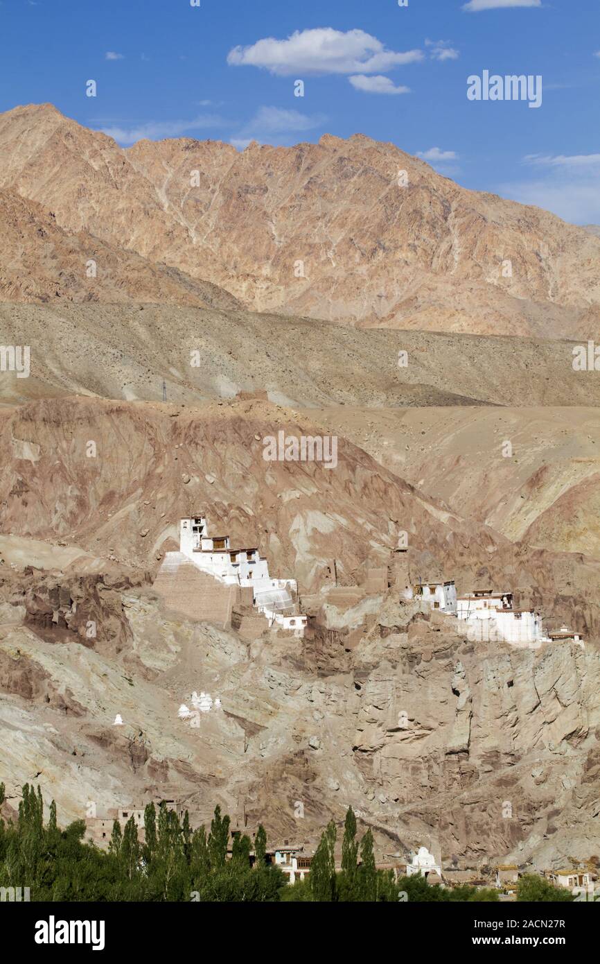 The Buddhist monastery Basgo in Ladakh, North India Stock Photo - Alamy