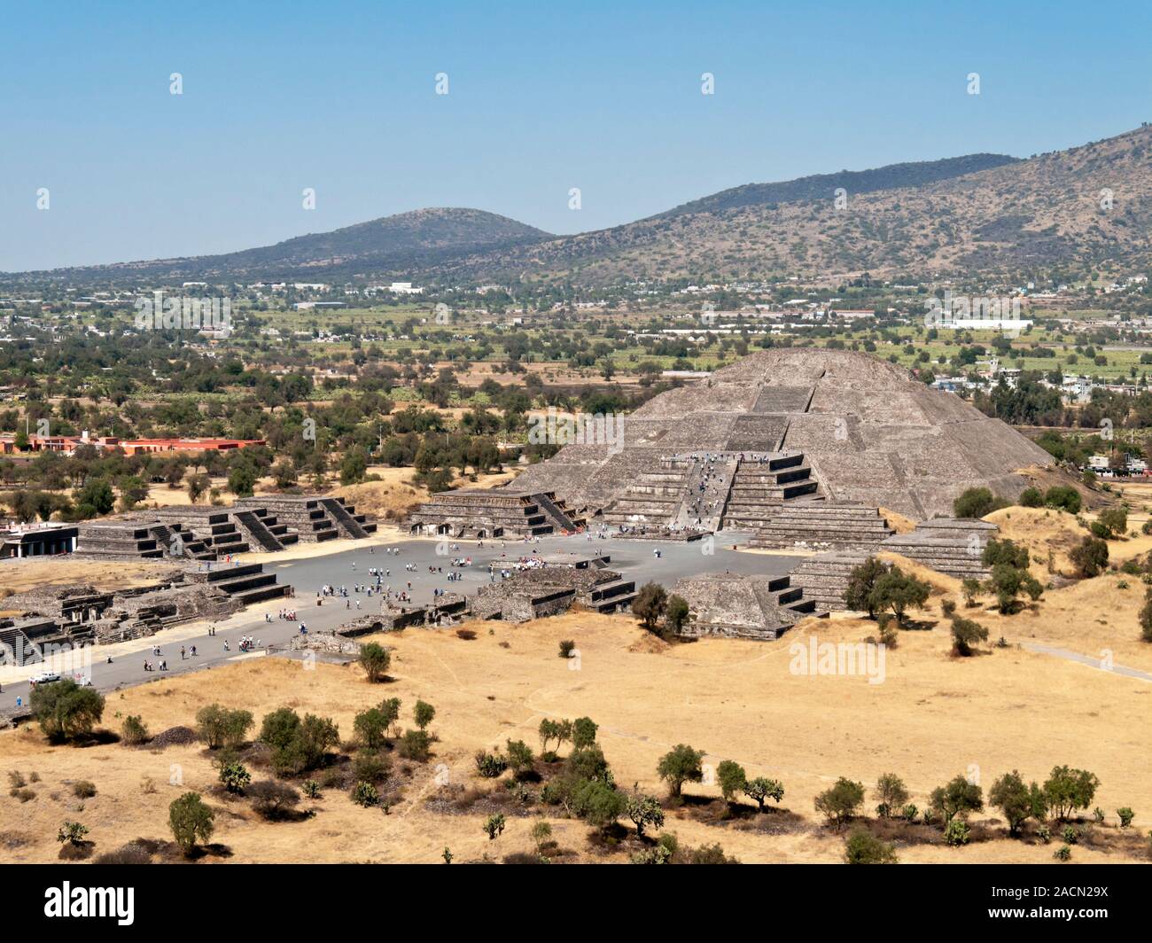 Pyramid of the Moon at Teotihuacan. This structure, an example of a ...