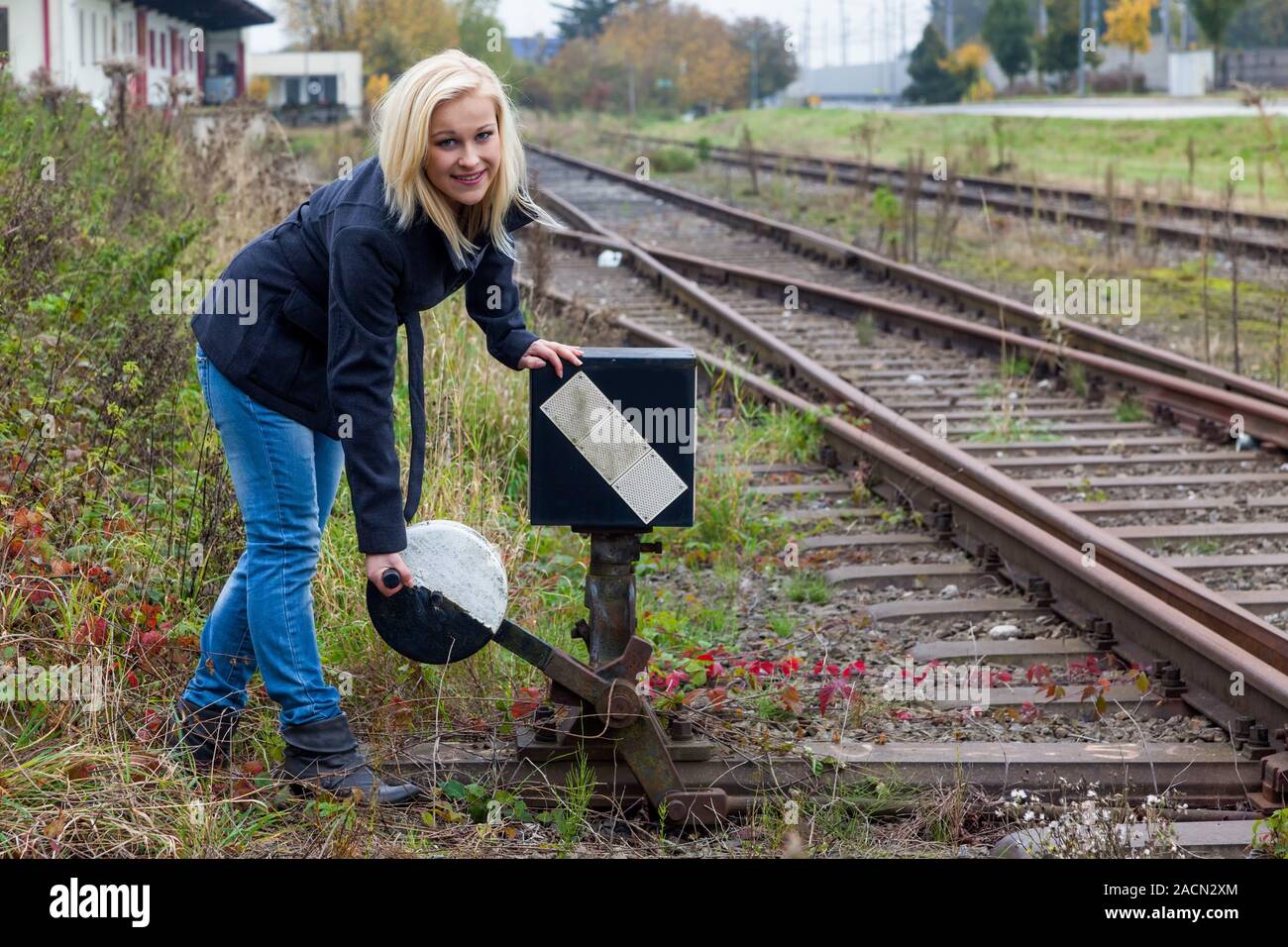 Woman represents the soft of her life Stock Photo - Alamy