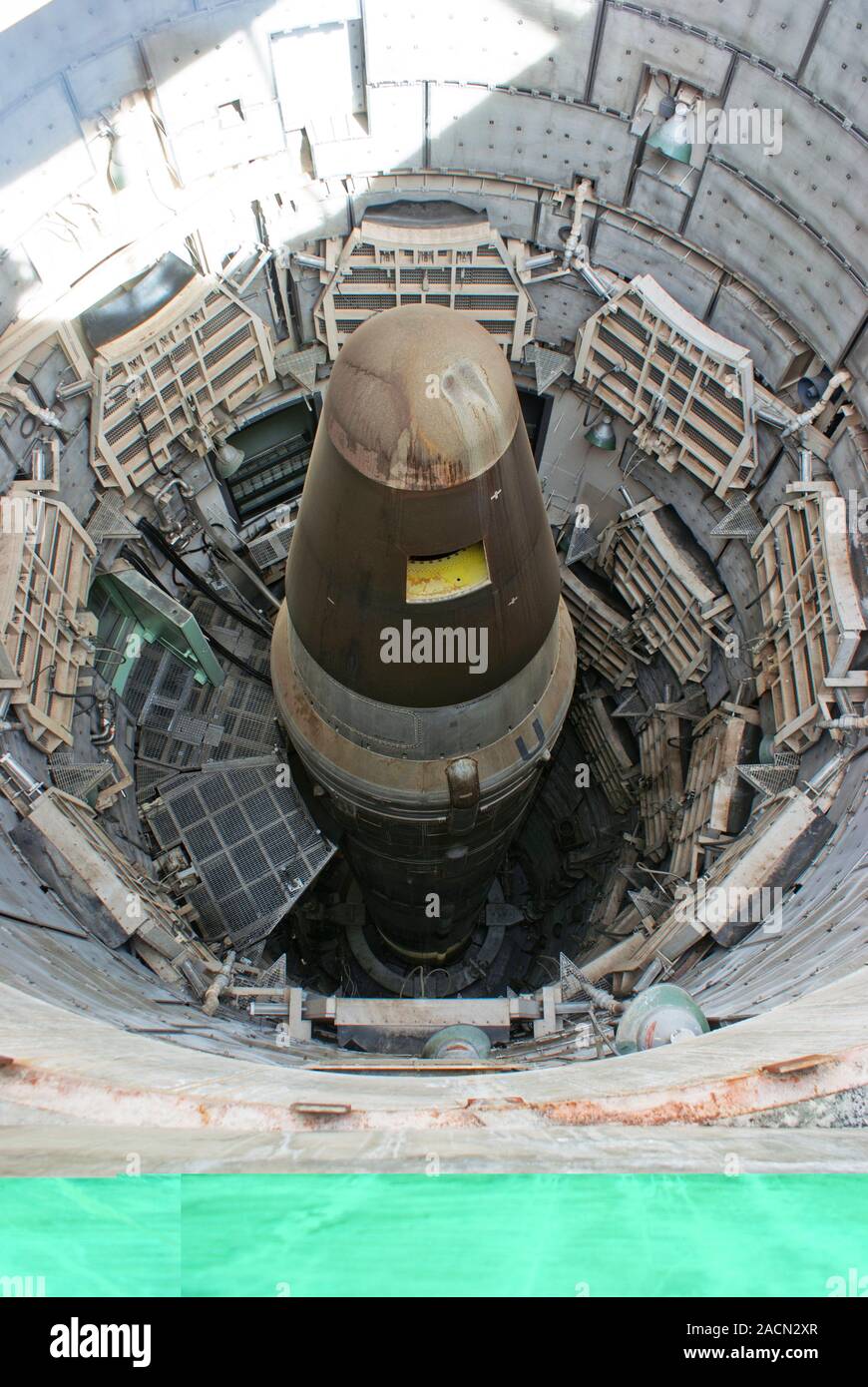 Titan missile in underground silo at Titan Missile Museum near Tucson ...