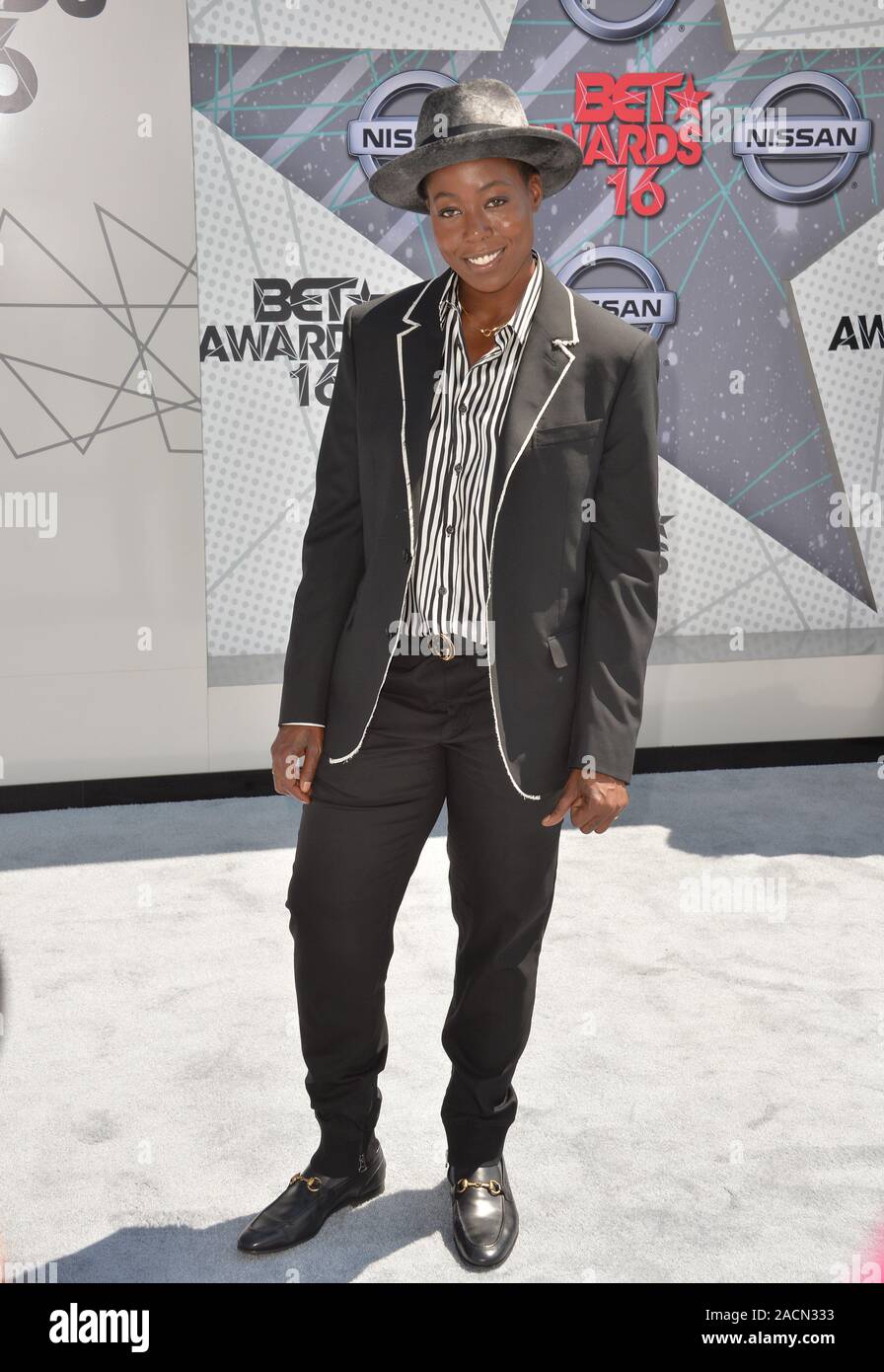 LOS ANGELES, CA. June 26, 2016: Singer Tish Hyman at the 2016 BET ...