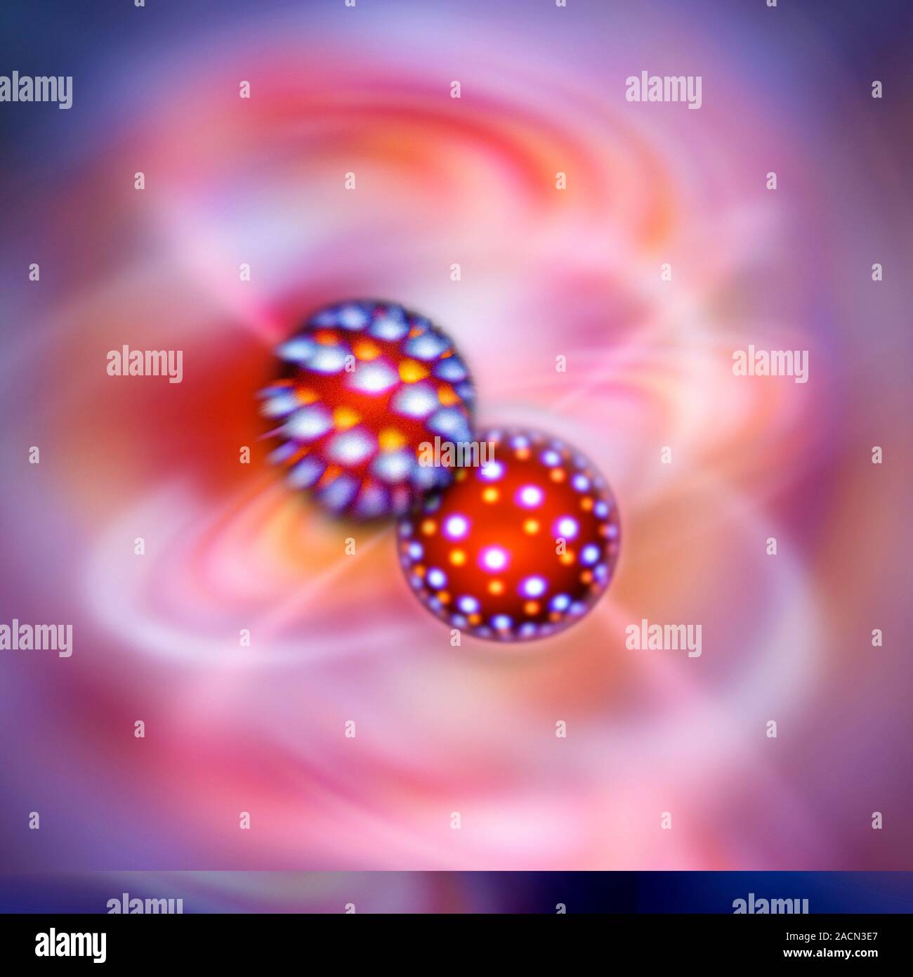 Atomic Interactions Conceptual Image Computer Artwork Representing