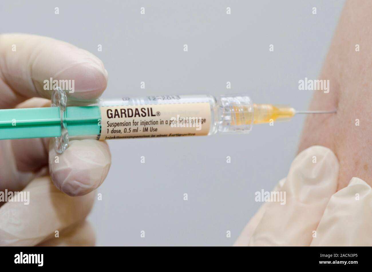 Gardasil cervical cancer vaccine injection. This vaccine protects ...