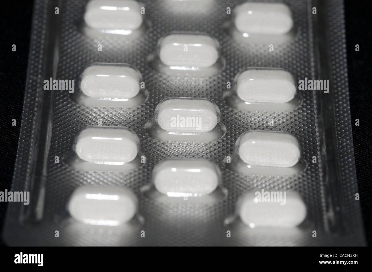 Blisterpack of Ezetrol (ezetimibe) pills, a statin drug (cholesterol ...