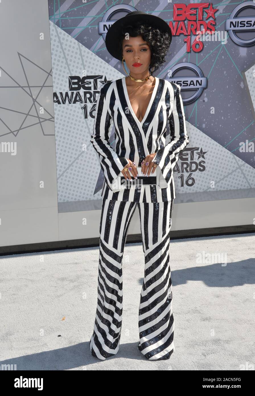 LOS ANGELES, CA. June 26, 2016: Singer Janelle Monae at the 2016 BET ...