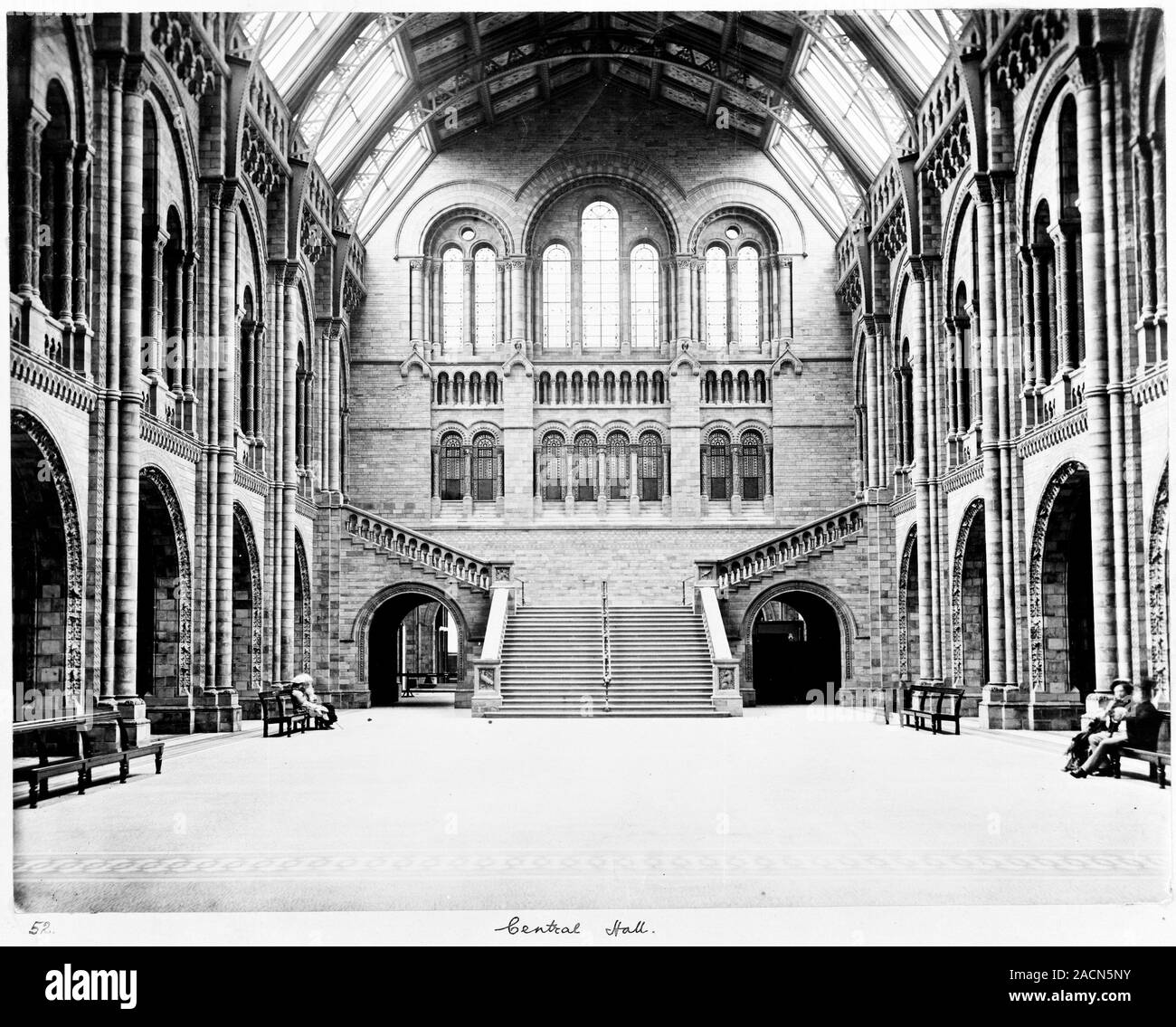 The Central Hall of the Natural History Museum, London, UK. This is in ...