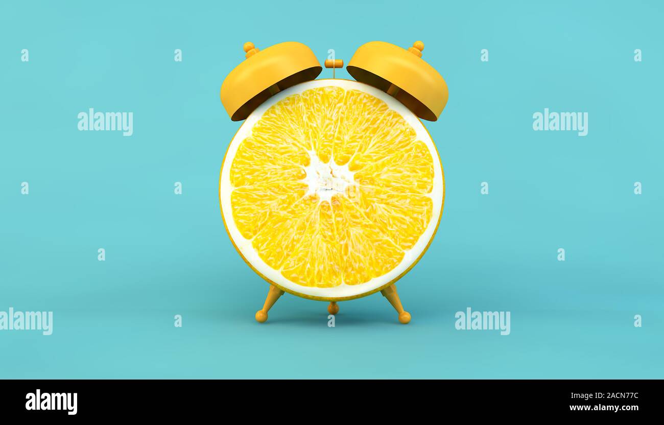 3d slice of orange hi-res stock photography and images - Alamy