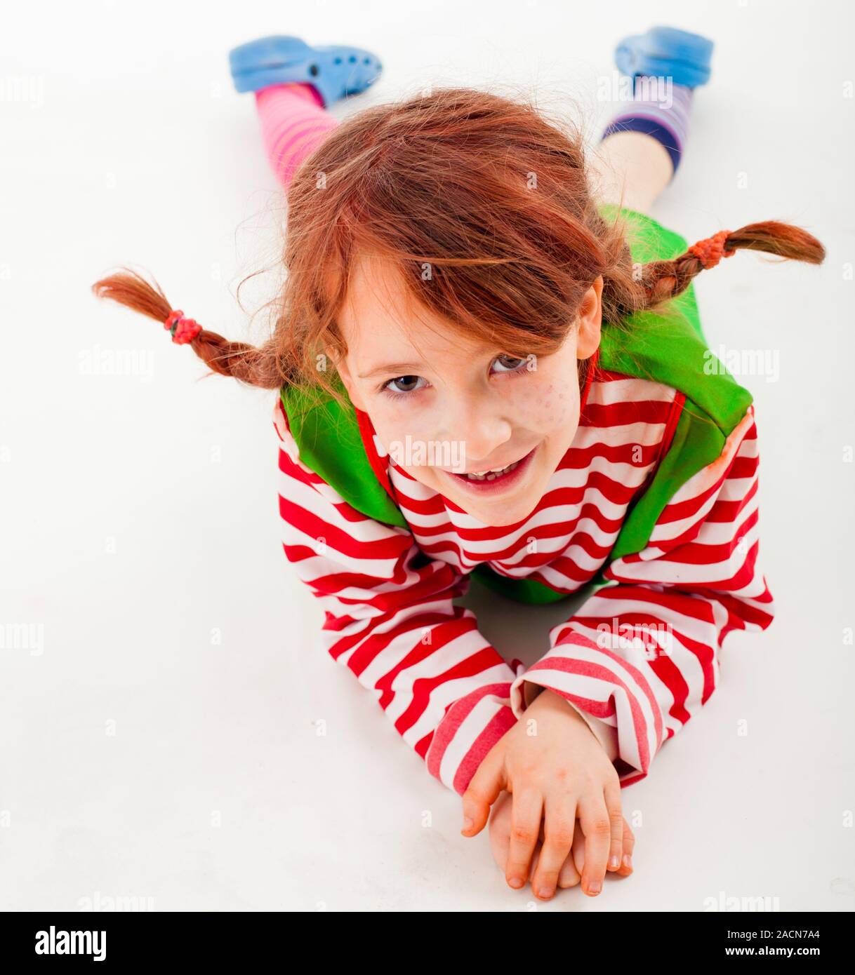 little girl with braids Stock Photo - Alamy