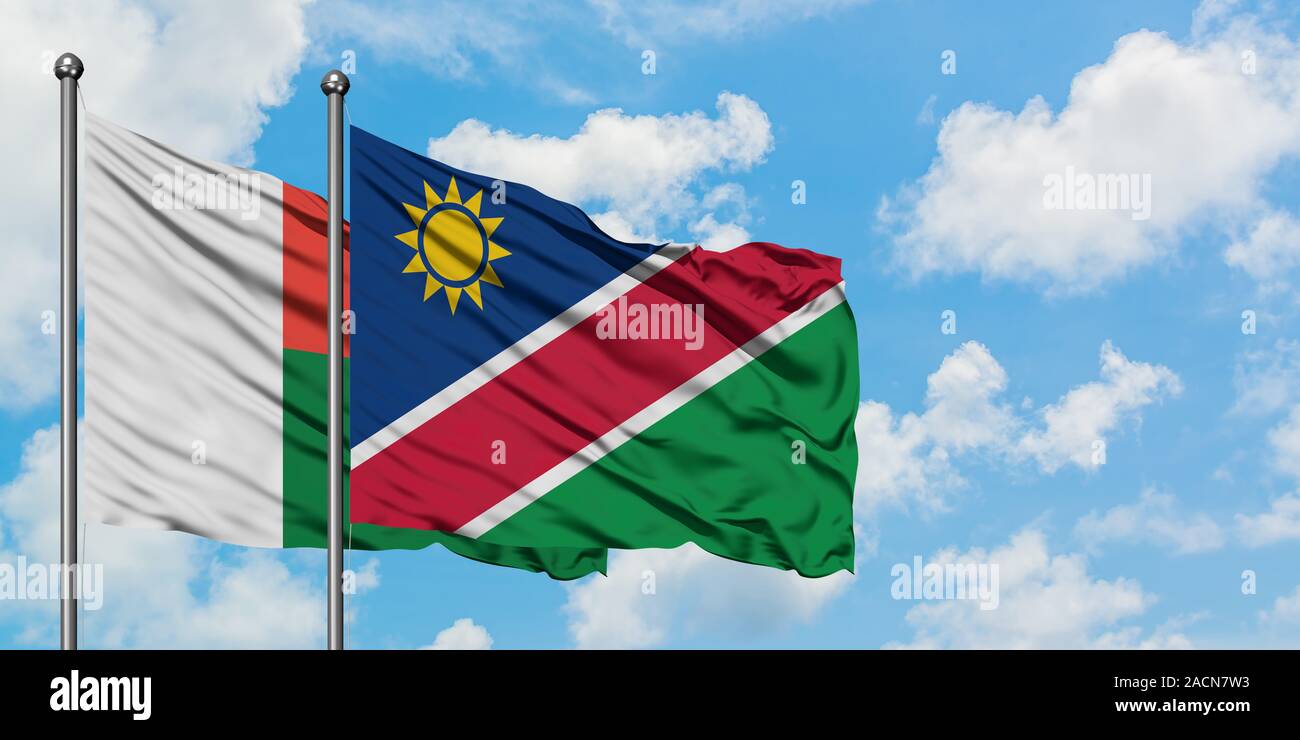 Madagascar namibia flag hi-res stock photography and images - Alamy