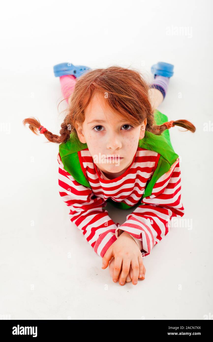 little girl with braids Stock Photo - Alamy