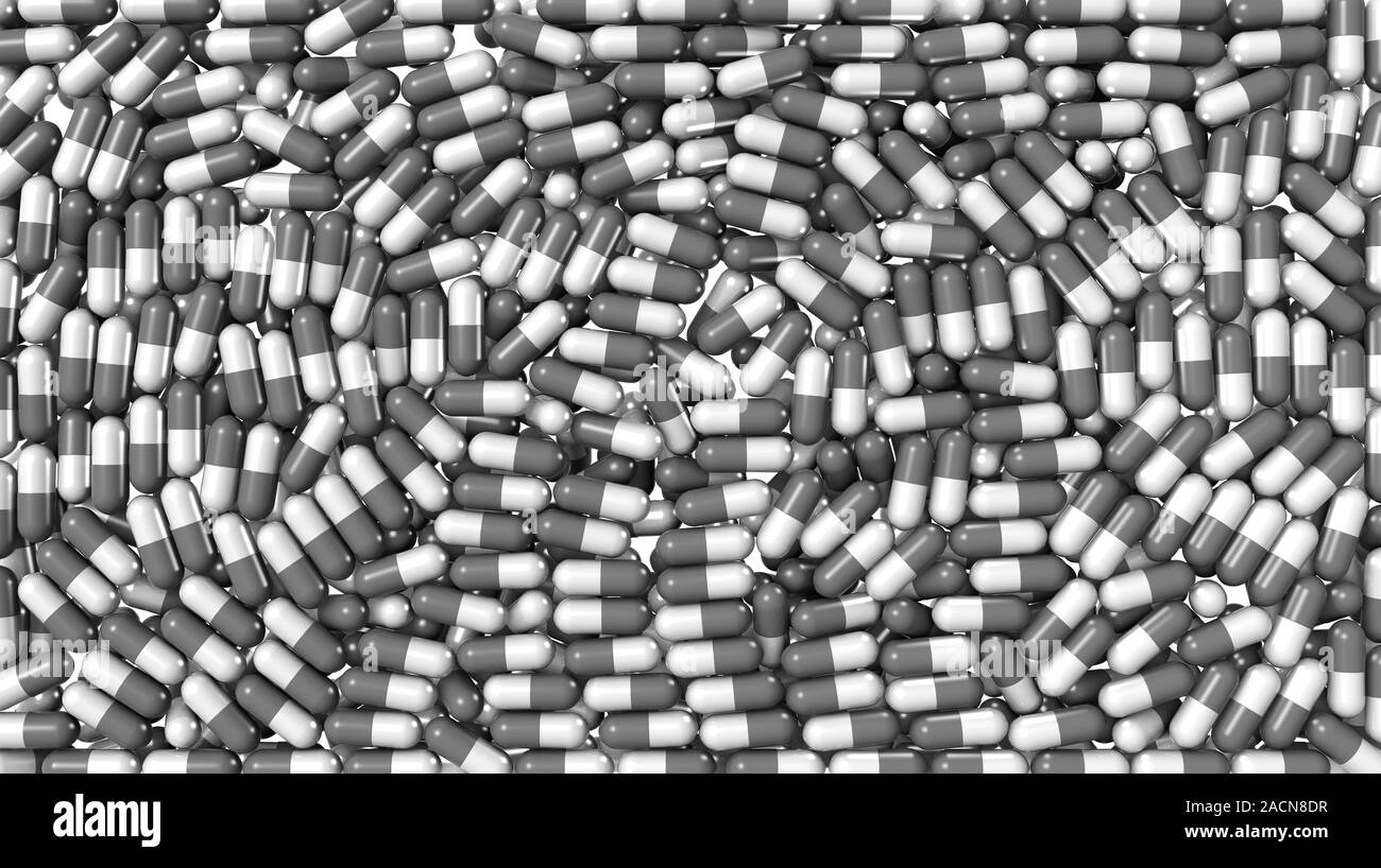 Drug capsules, computer artwork Stock Photo - Alamy