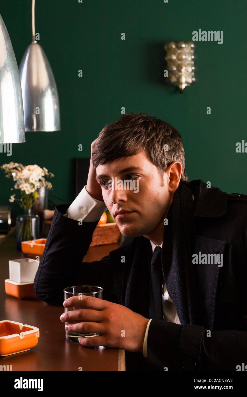 man at a bar Stock Photo - Alamy
