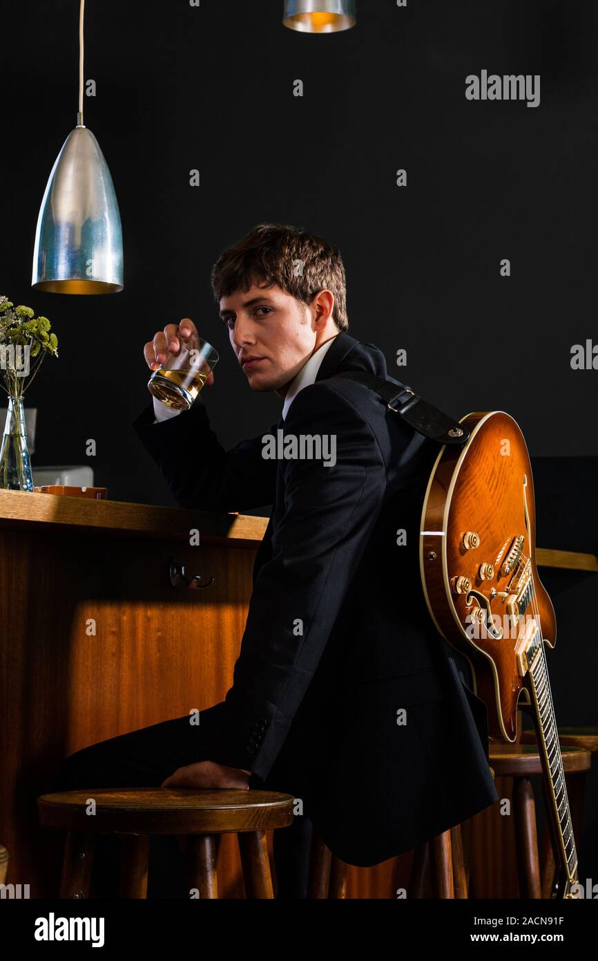 man at a bar Stock Photo - Alamy