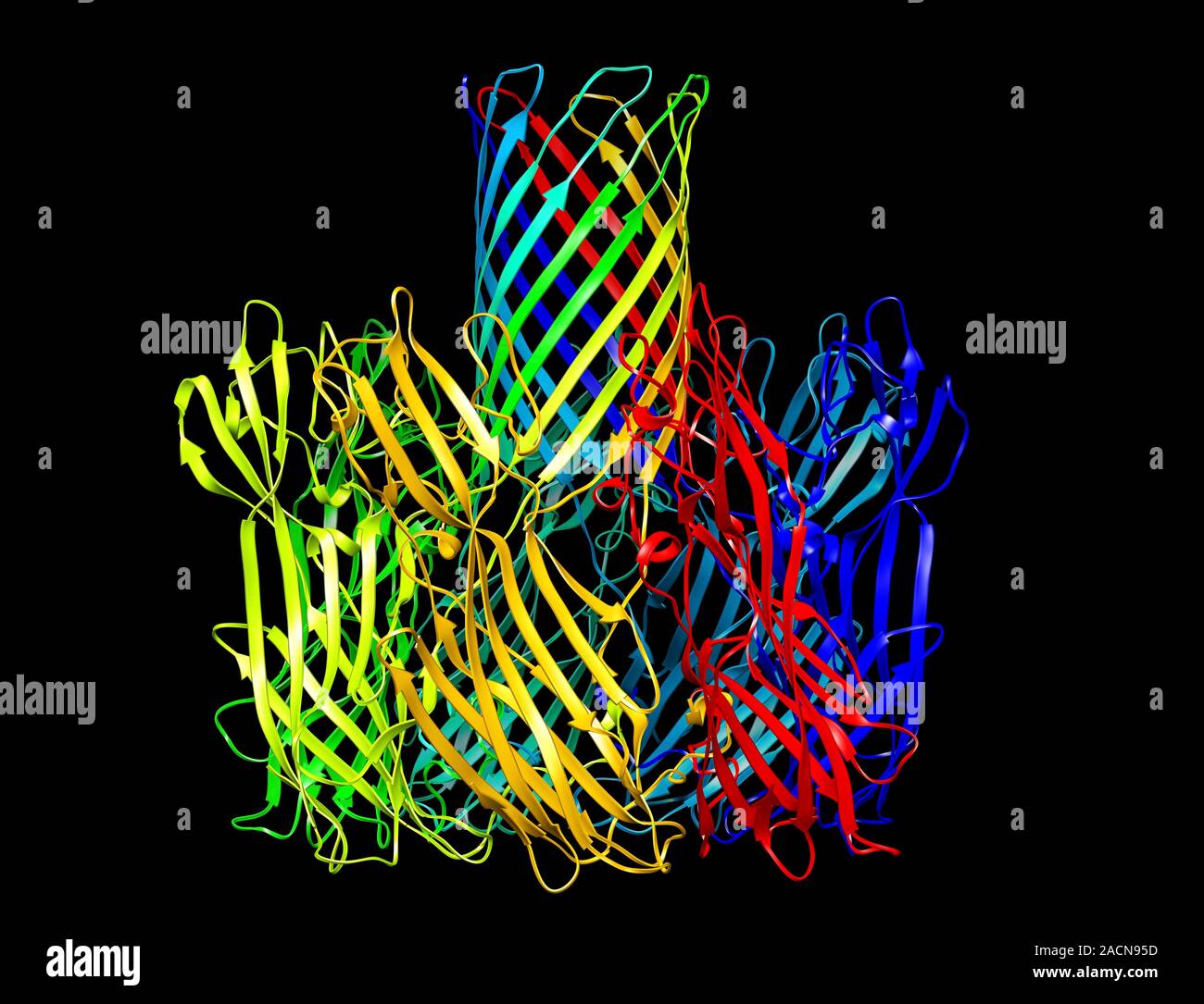 Structure of staphylococcal alpha-hemolysin, a heptameric transmembrane ...