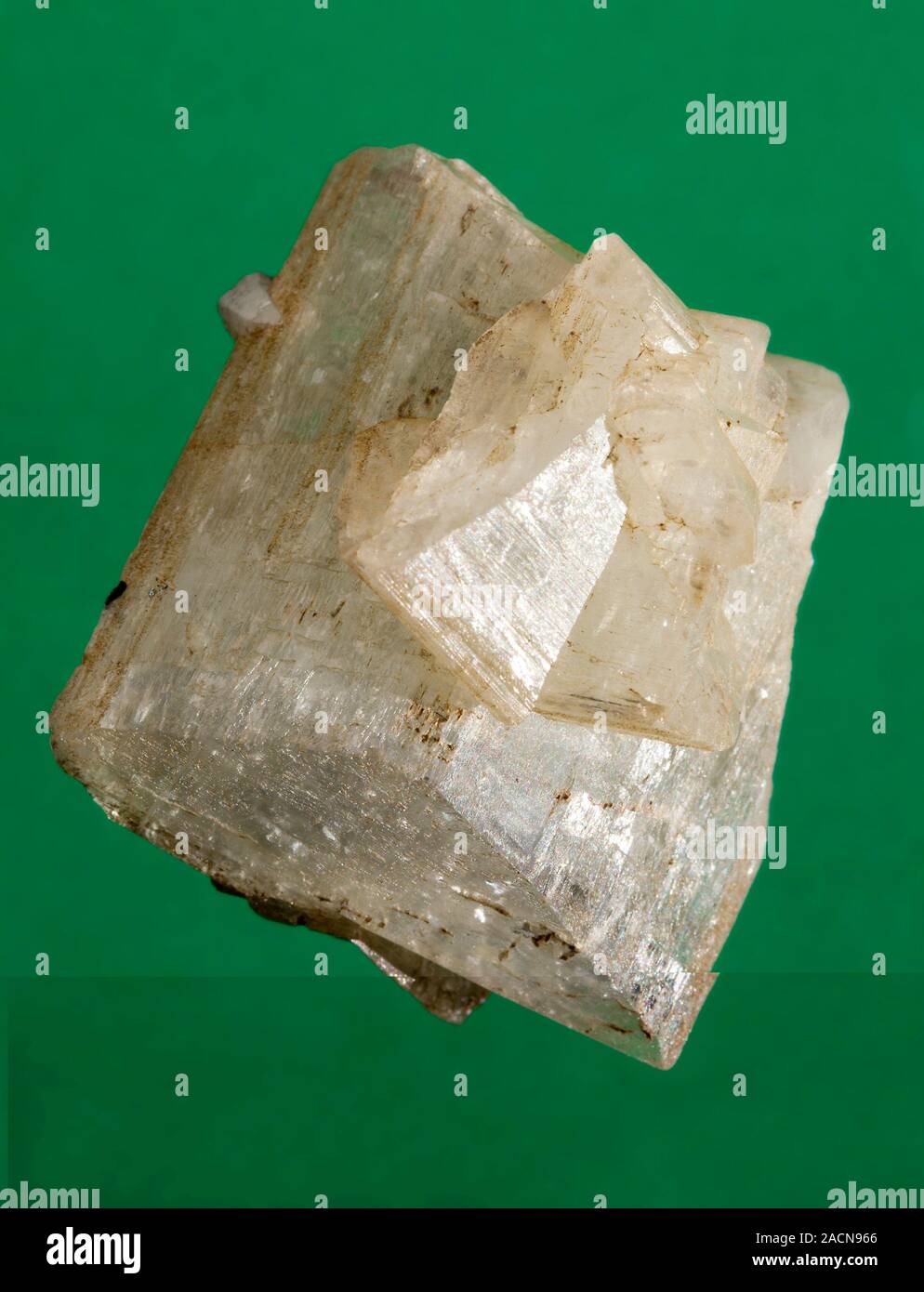 Orthoclase crystals. Orthoclase, or adularia, (potassium aluminium ...