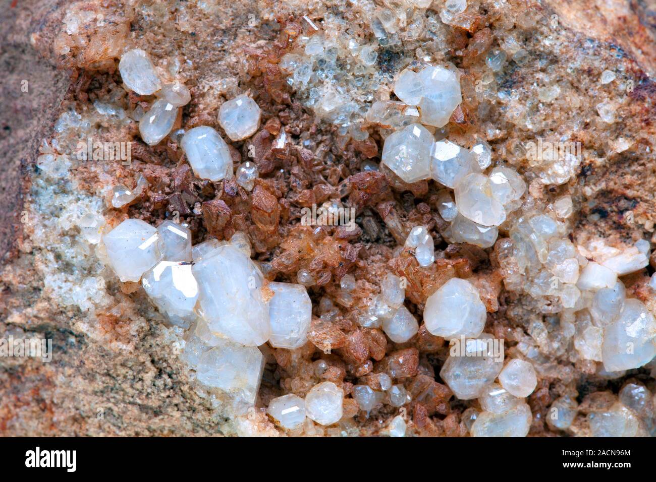 Apatite crystals in their host rock. Apatite (a calcium phosphate ...