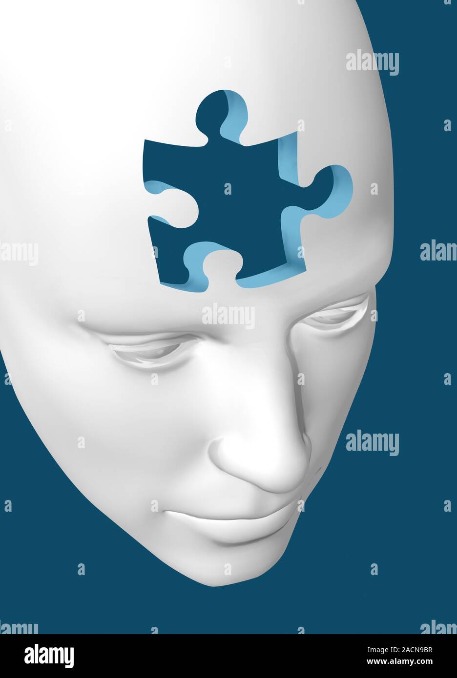 Consciousness. Conceptual artwork representing human consciousness ...