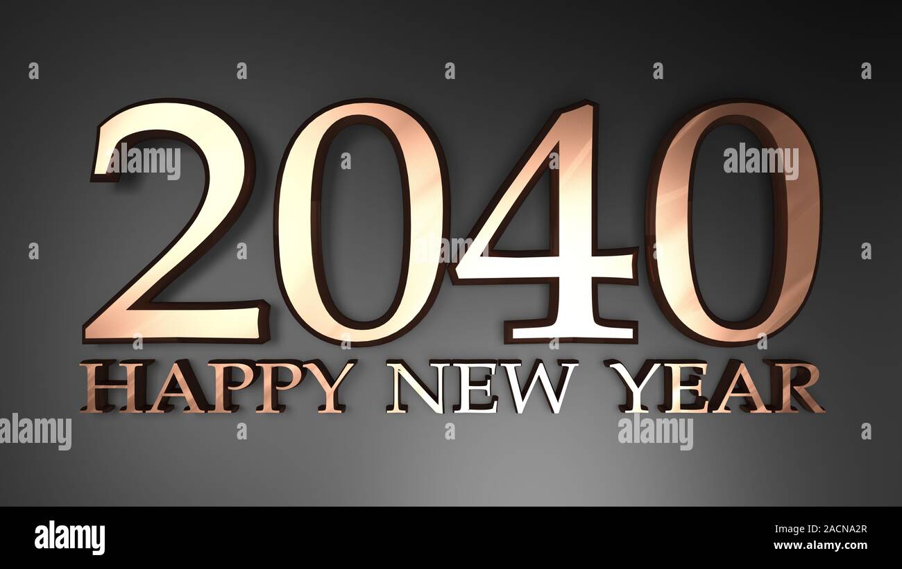 Year 2040 2040 Design Happy New Year. New Year 2023 Logo Design For
