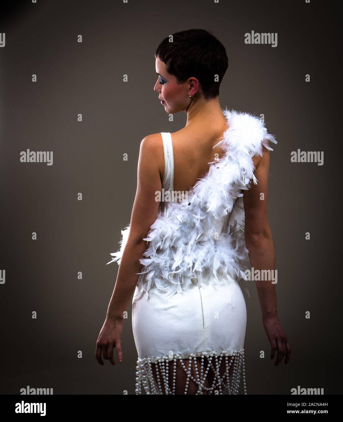 Woman posterior view hi-res stock photography and images - Alamy