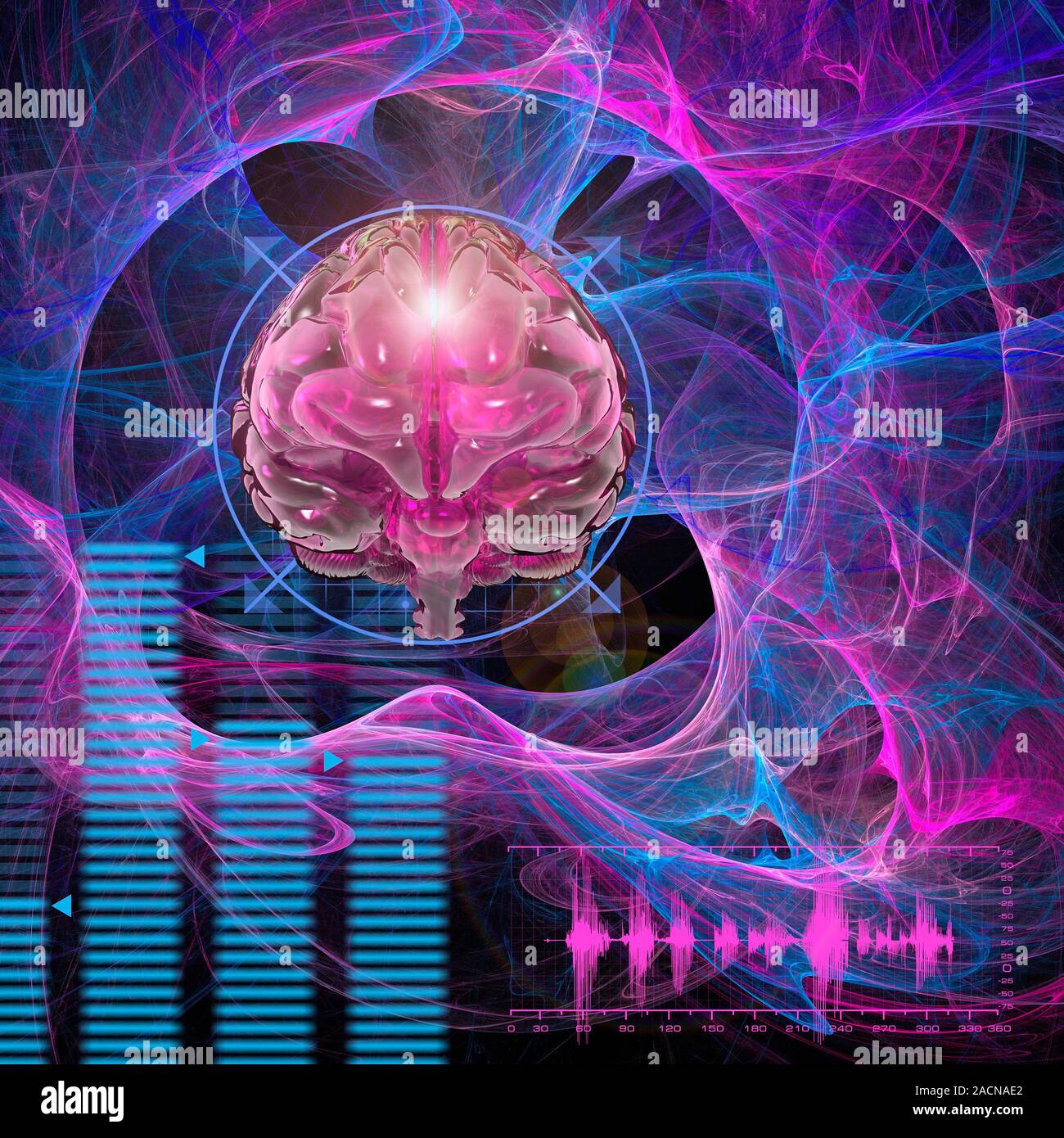 Brain activity, conceptual computer artwork Stock Photo - Alamy