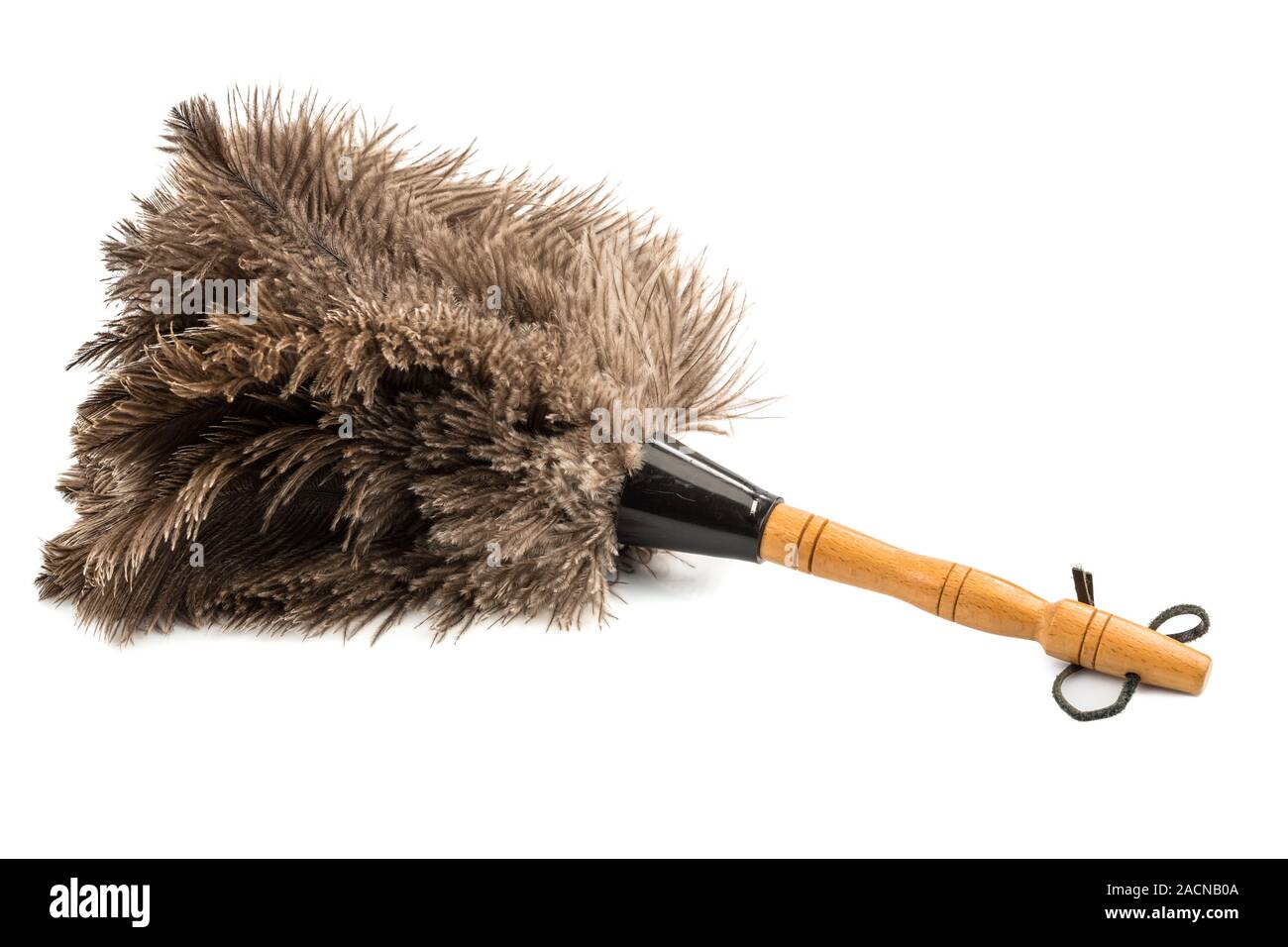 Duster on a white background Stock Photo - Alamy