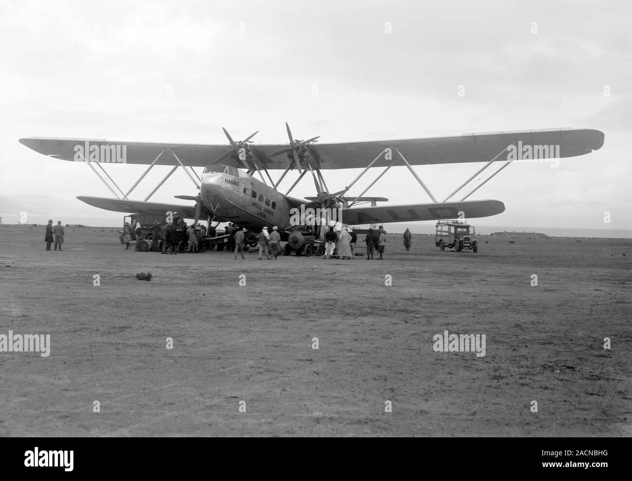 Imperial Airways aeroplane. Imperial Airways Handley Page H.P.42 ...