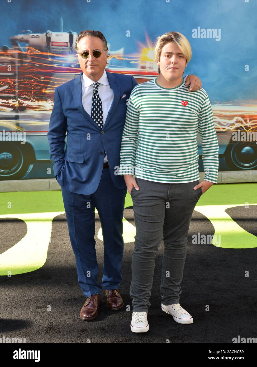 LOS ANGELES, CA. July 9, 2016: Actor Andy Garcia & son Andres Garcia ...
