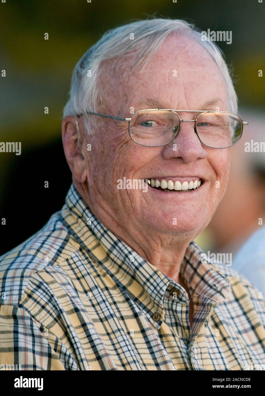 Neil Alden Armstrong (1930-2012), US astronaut and first person to walk ...