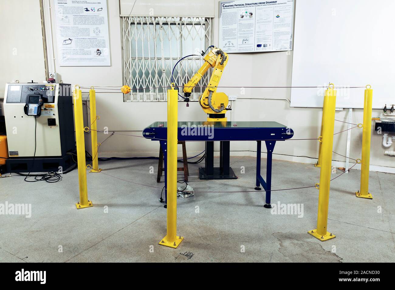 Industrial robot arm. Standard robotic arm using on factory production ...