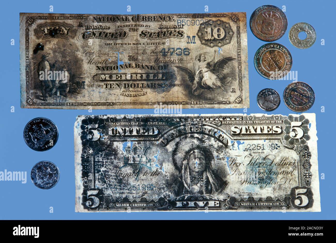 Currency recovered from the RMS Titanic. The Titanic was the largest ...