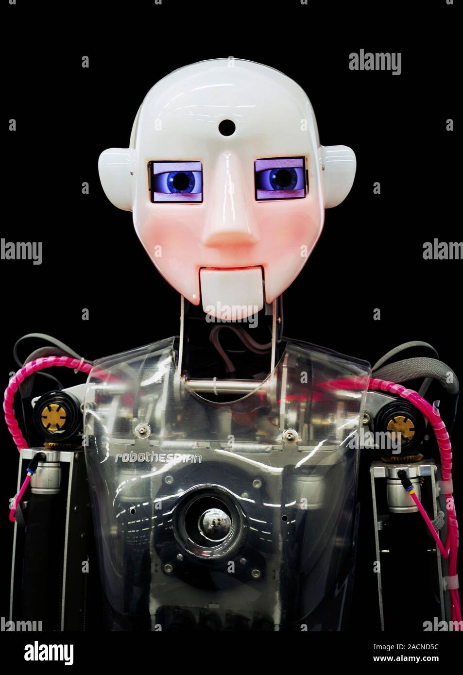 Robothespian, humanoid acting robot. This is a life sized robot that ...