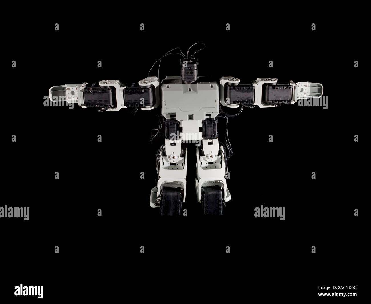 Humanoid robot. Basic humanoid robot used by robotics students. It ...