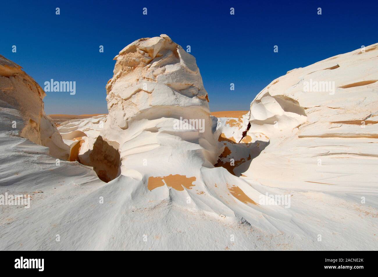 Rock formations, Egypt's White Desert. These structures have been ...