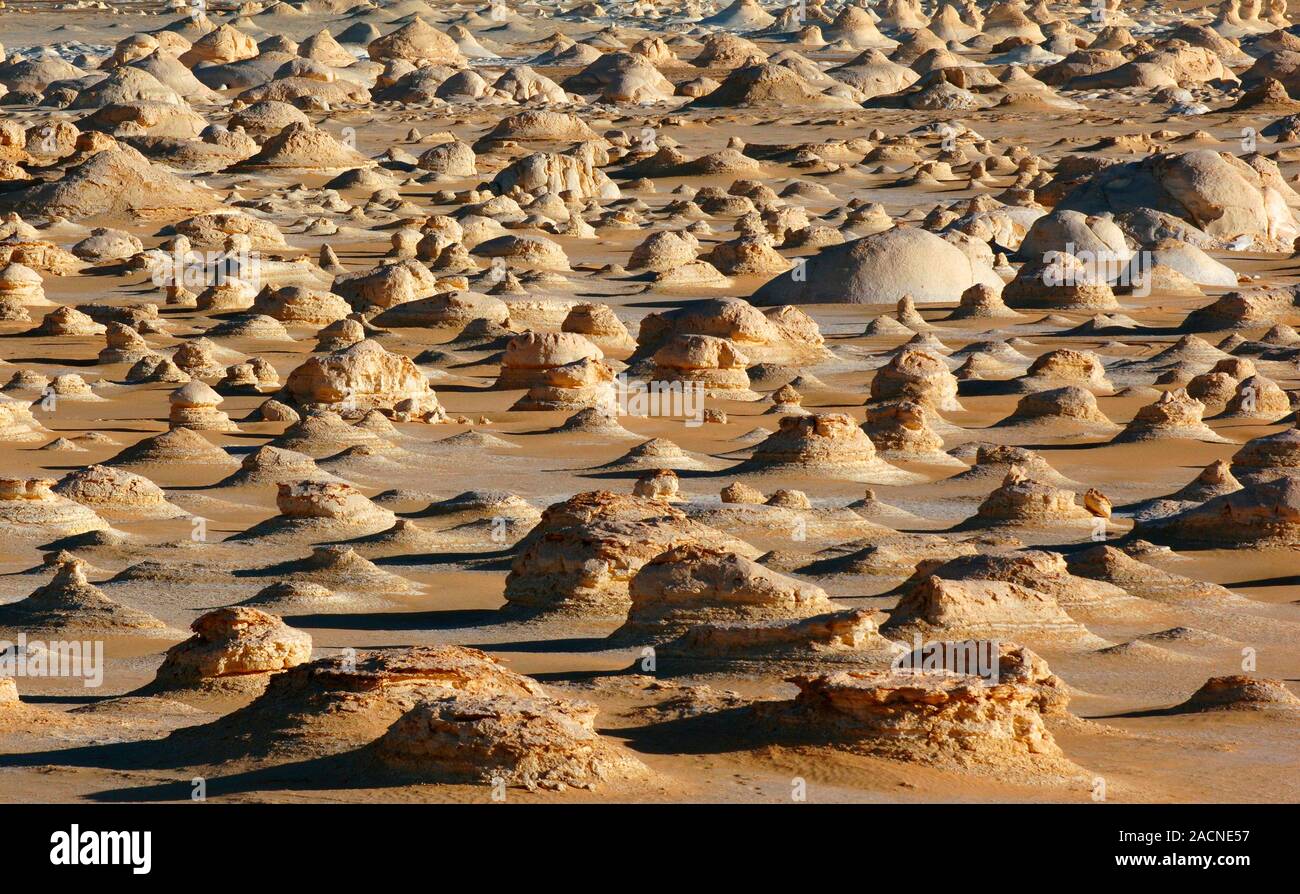 Rock formations. These formations are a type known as mushroom rocks ...