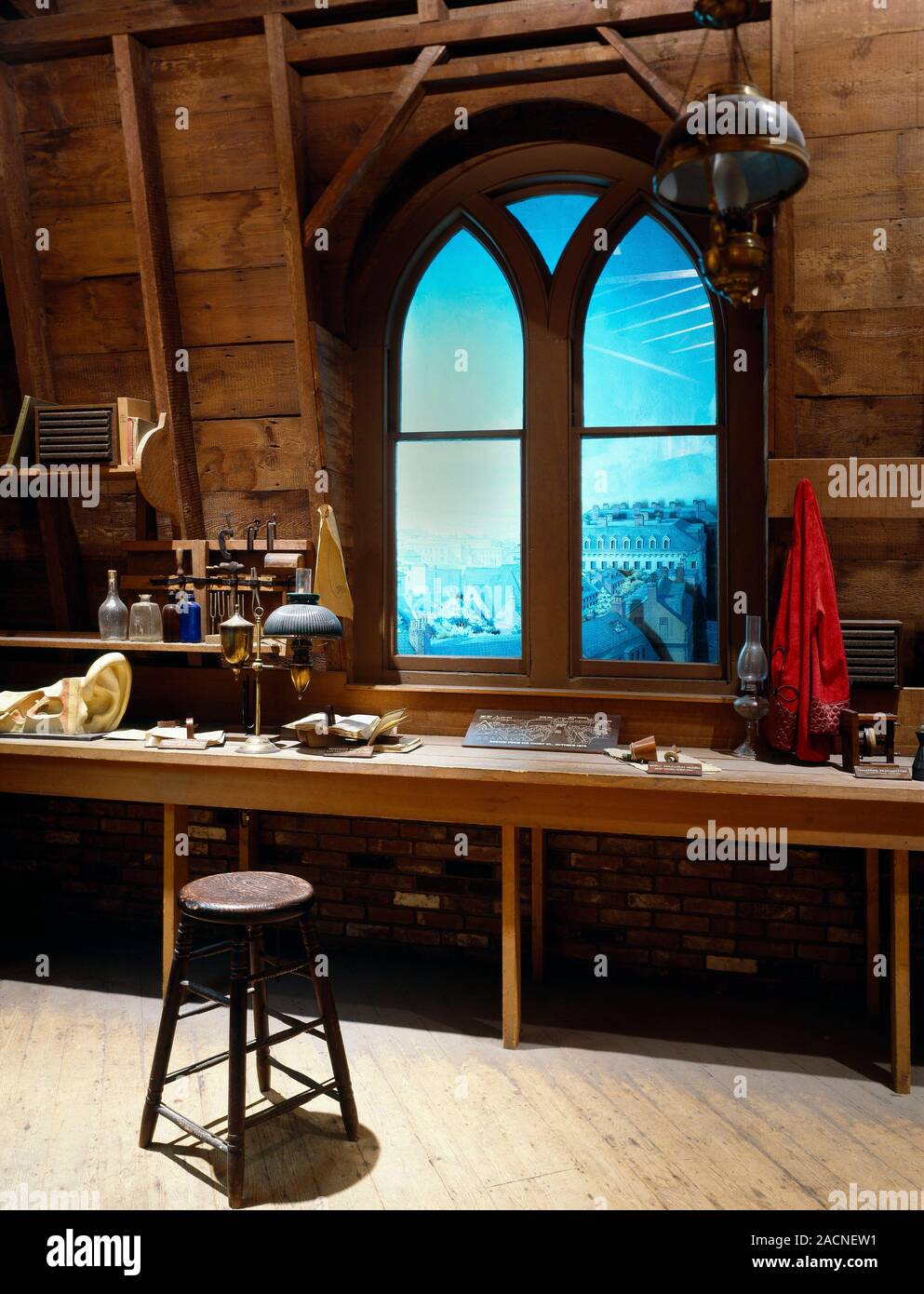 Bell's laboratory. Reconstruction of the Boston laboratory of Scottish ...