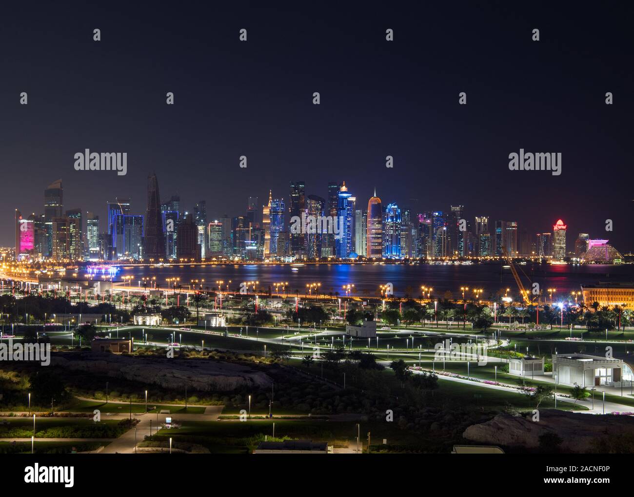 Doha Sky Line West Bay Area Stock Photo - Alamy