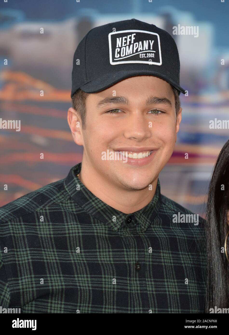 LOS ANGELES, CA. July 9, 2016: Singer Austin Mahone at the Los Angeles ...