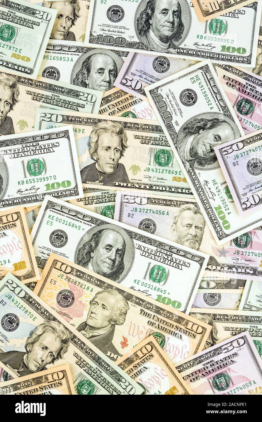 Many dollars banknotes Stock Photo - Alamy