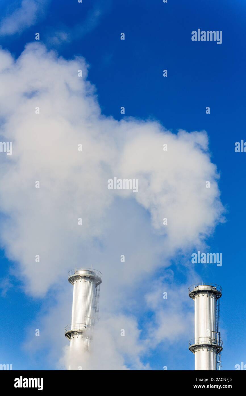 Industrial vent with exhaust gases Stock Photo - Alamy