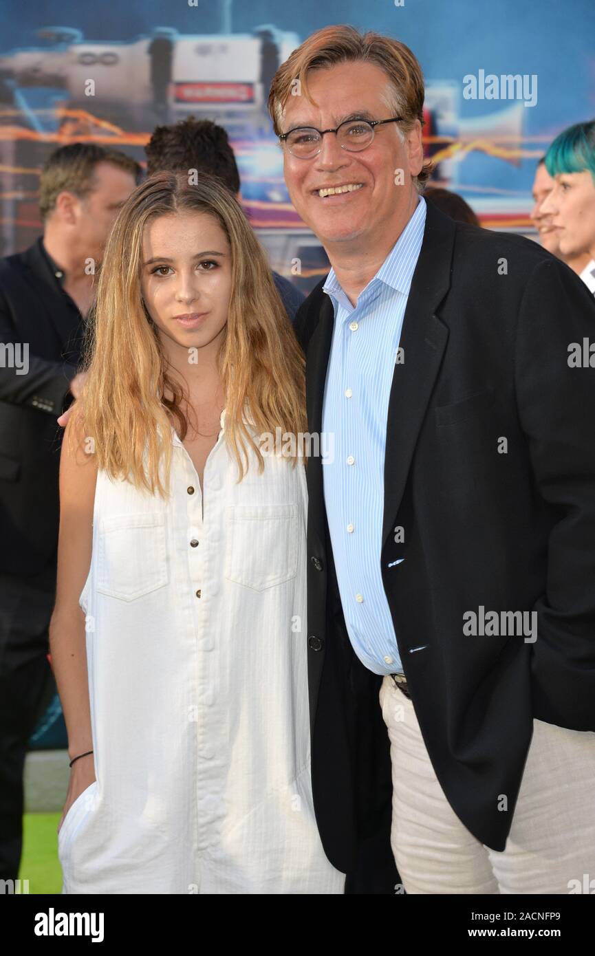 LOS ANGELES, CA. July 9, 2016: Writer Aaron Sorkin & daughter Deborah ...
