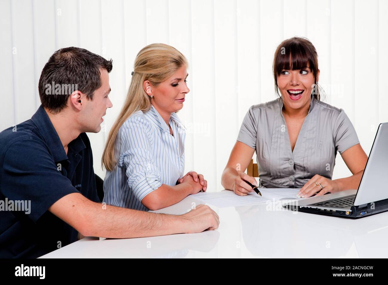 Conversation during consultation hi-res stock photography and images ...