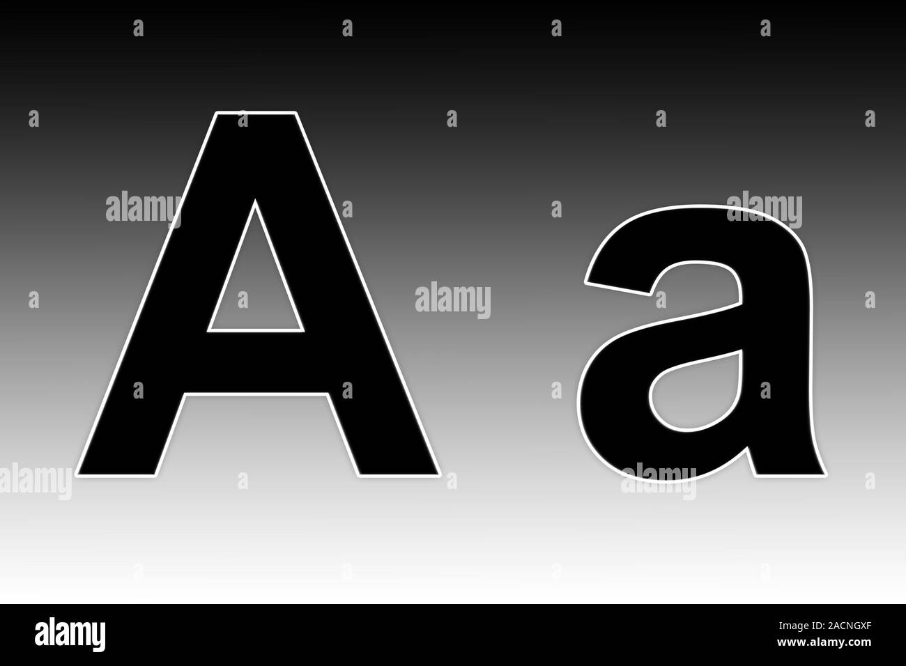 Arial letter A Stock Photo - Alamy