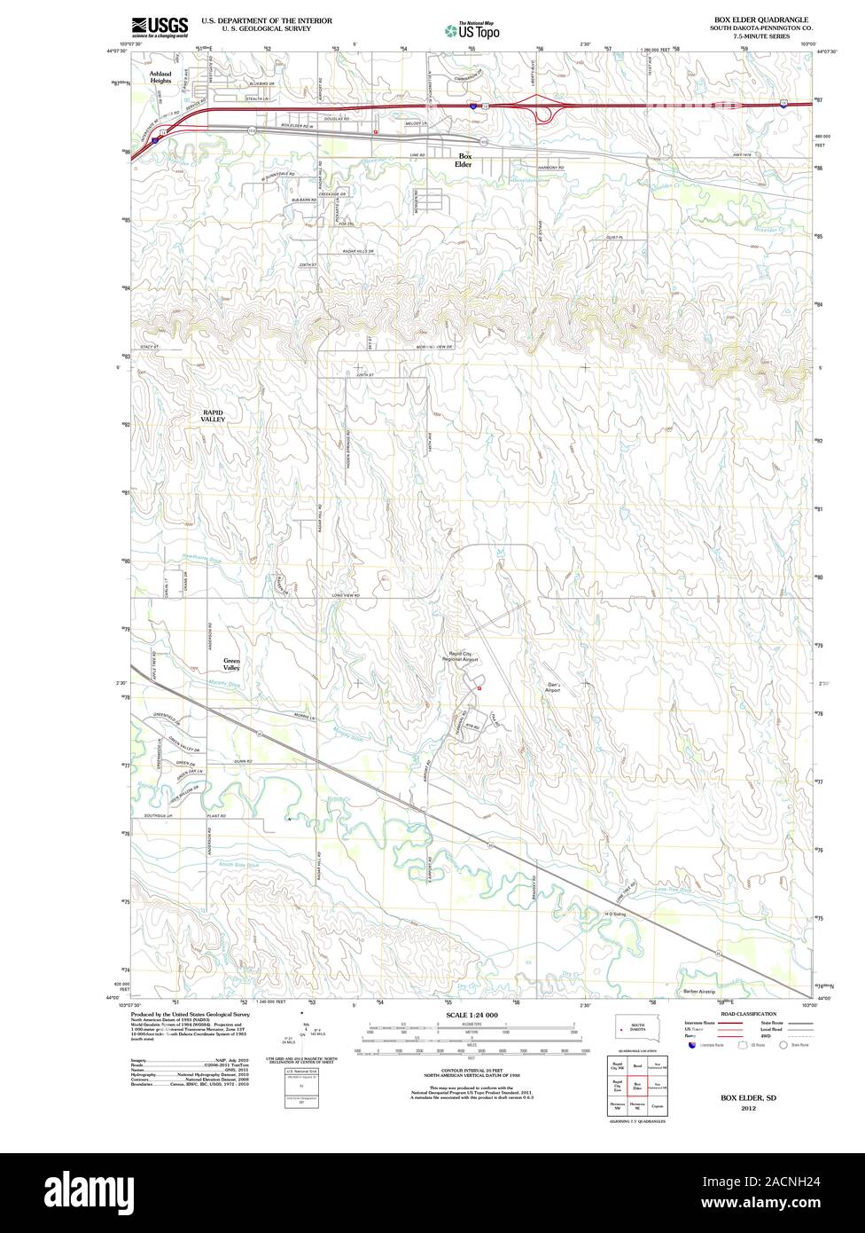 Box elder map hi-res stock photography and images - Alamy