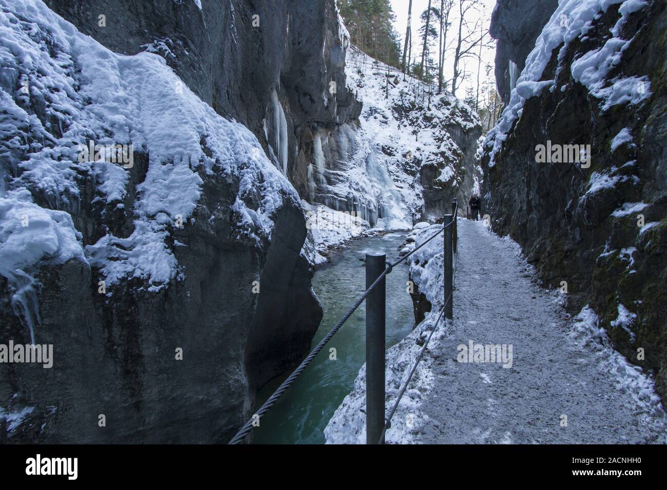 Partnachklamm canyon in garmisch hi-res stock photography and images ...