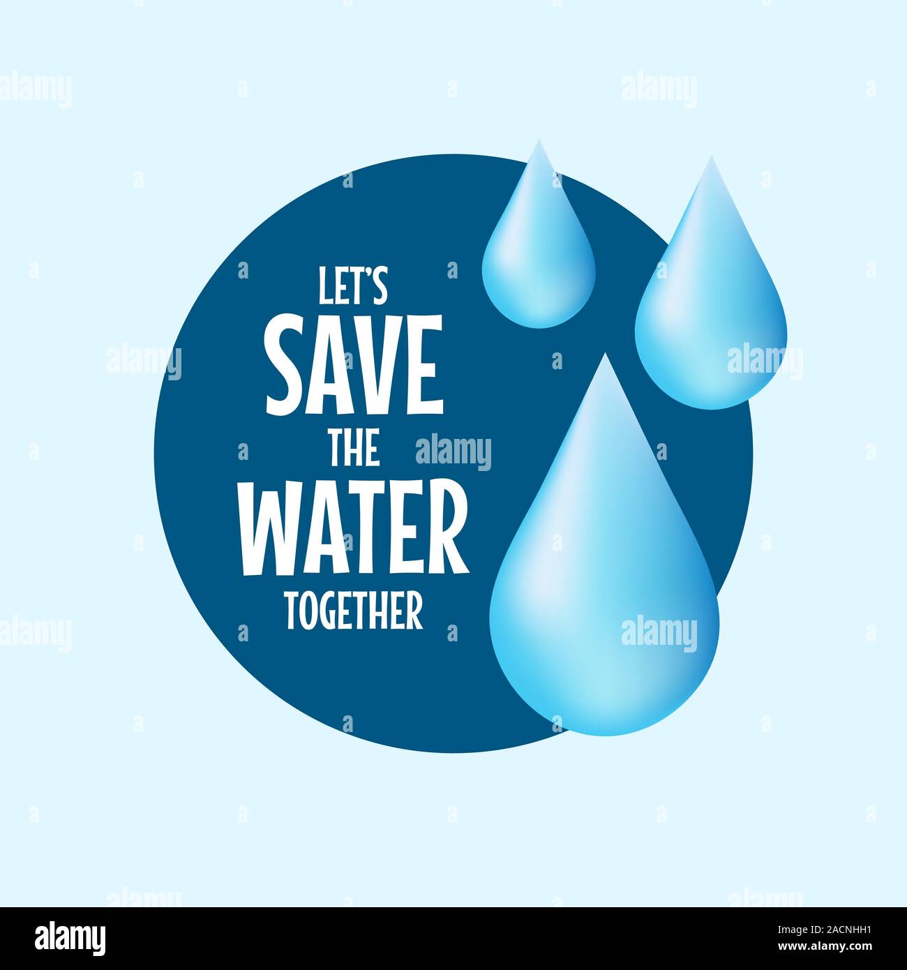 Save water concept. World water day Stock Vector Image & Art - Alamy