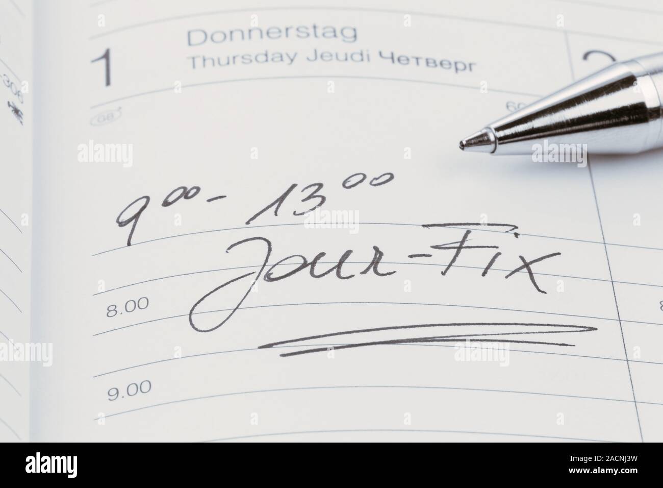 Jour fix hi-res stock photography and images - Alamy